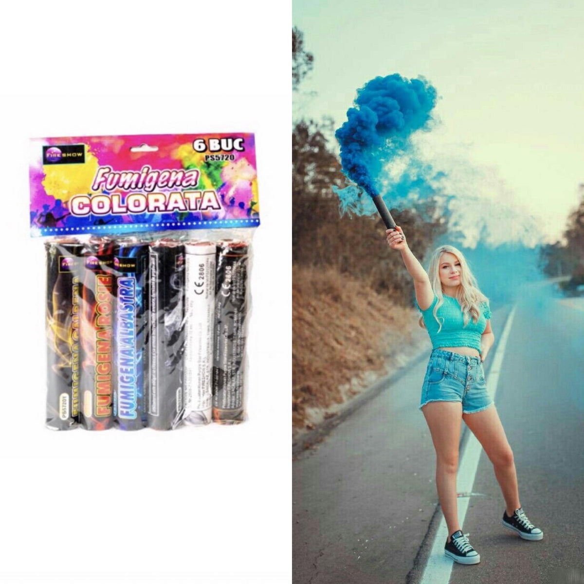 Fumigene colorate pentru sedinte foto nunta evenimente – ARTIFICII ...